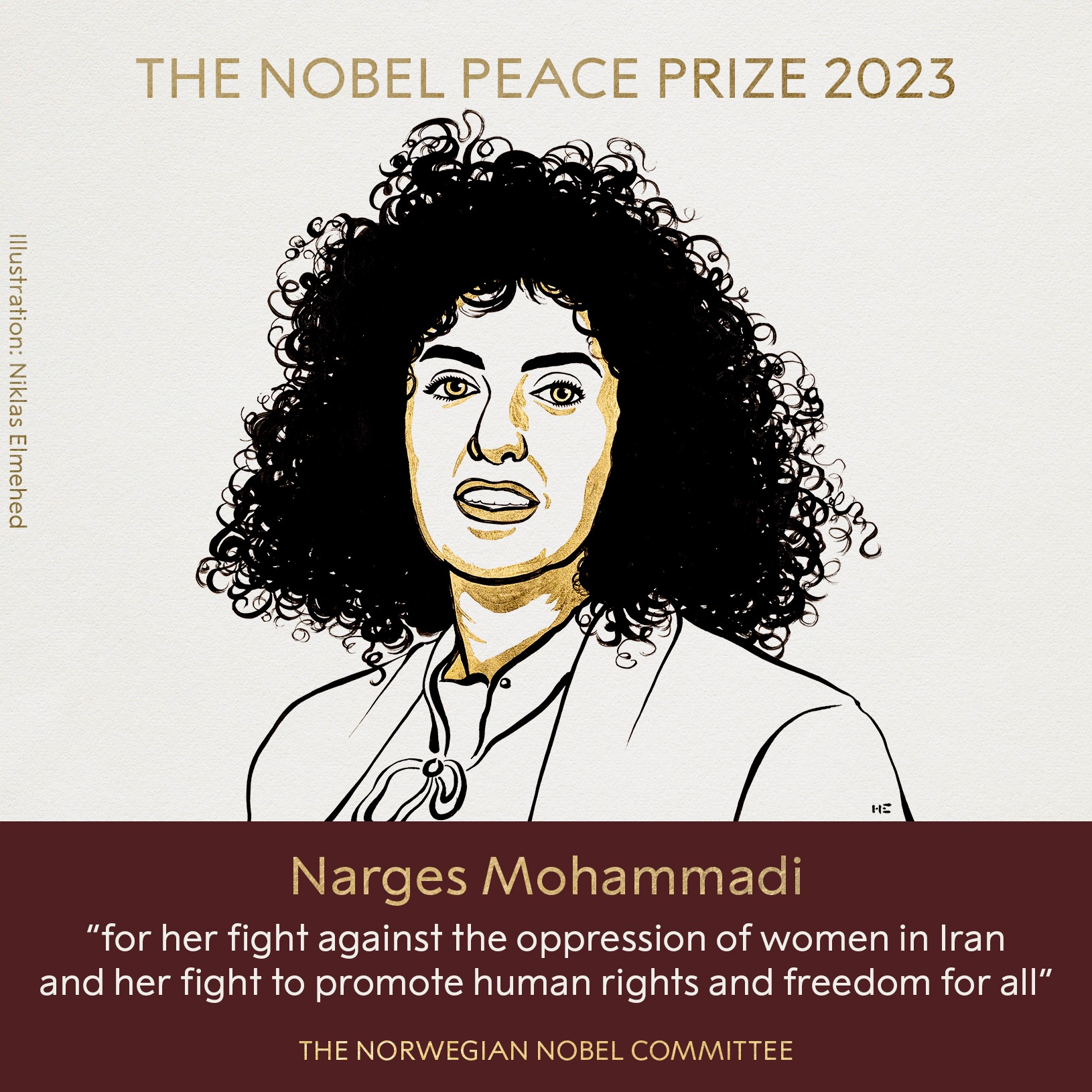 The Nobel Peace Prize 2023 was awarded to Narges Mohammadi